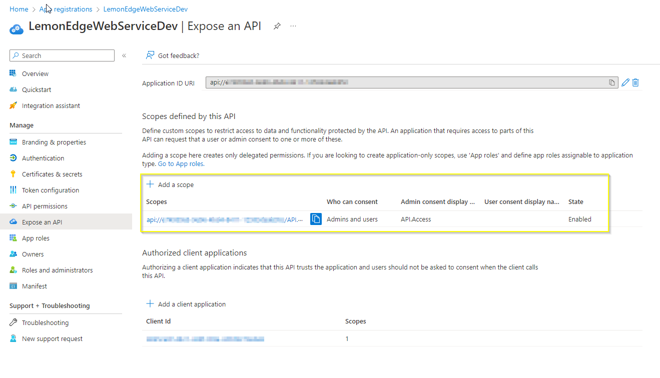 Configuring Login : AAD – LemonEdge