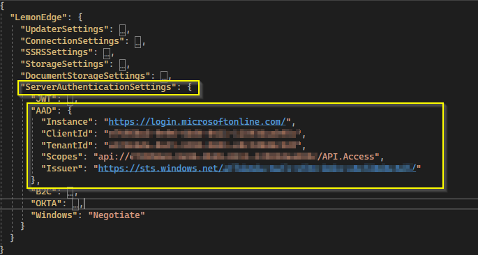 Configuring Login : AAD – LemonEdge