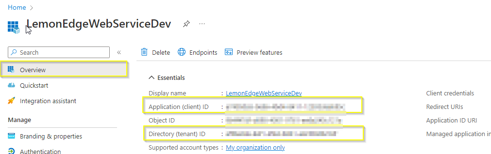 Configuring Login : AAD – LemonEdge